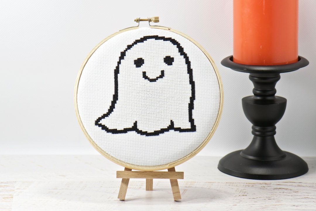 Halloween Ghost Cross Stitch Pattern, DIY Instant Download, Casper the ...