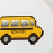School Bus Cross Stitch Pattern, New Teacher Gift Idea, Little Yellow ...