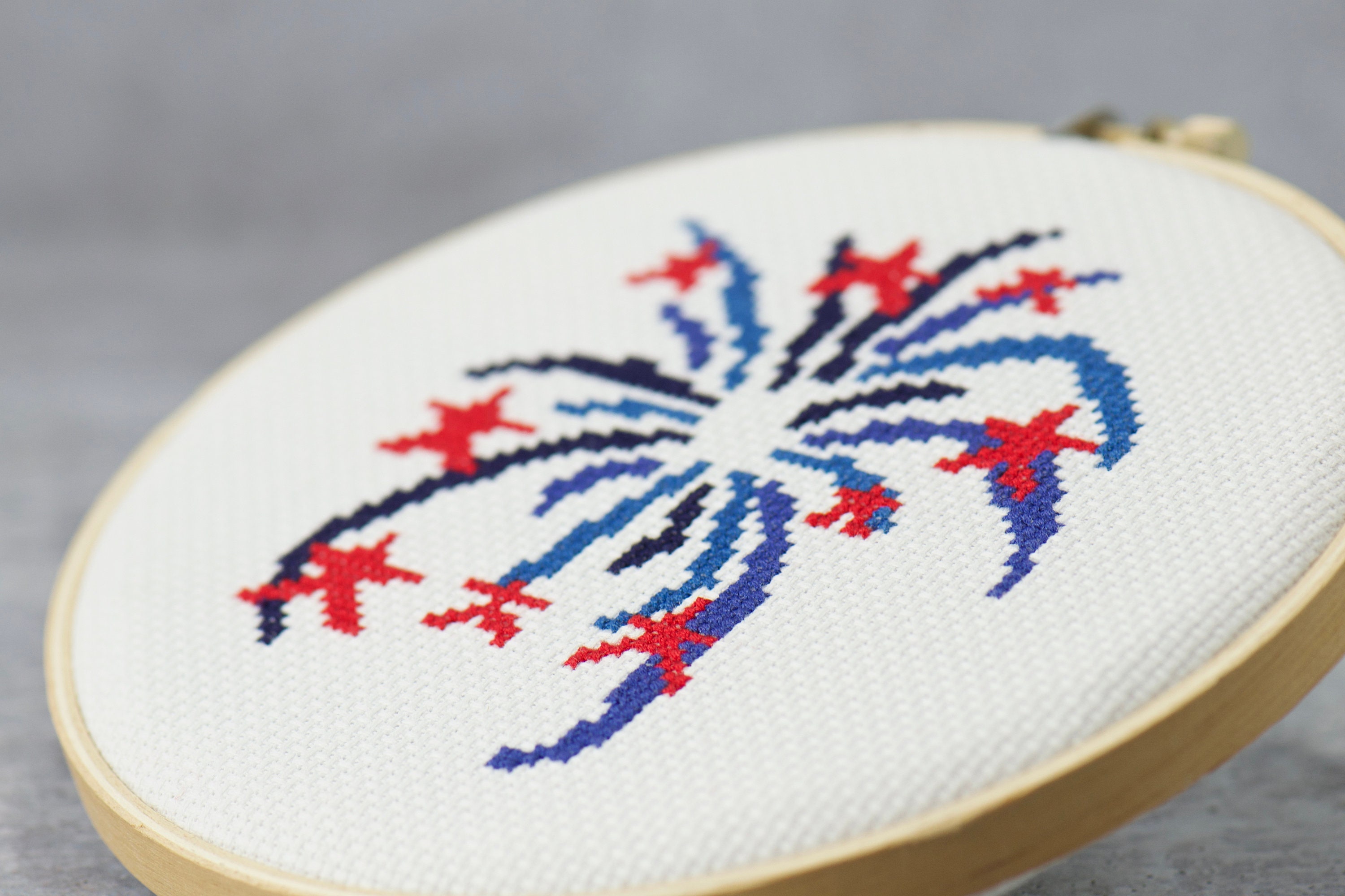 Starburst Cross Stitch Pattern, Fourth of July Fireworks DIY Pattern ...