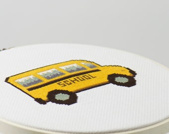 Cross Stitch Pattern PDF School Bus - Etsy Canada