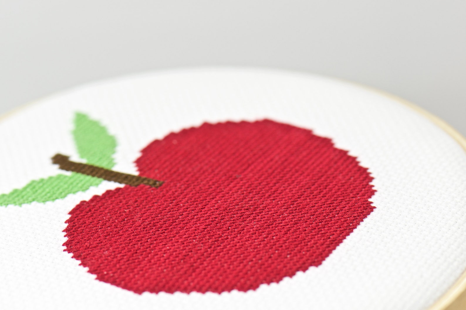 September Red Apple Cross Stitch Pattern PDF Download | Etsy