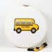 School Bus Cross Stitch Pattern, New Teacher Gift Idea, Little Yellow ...