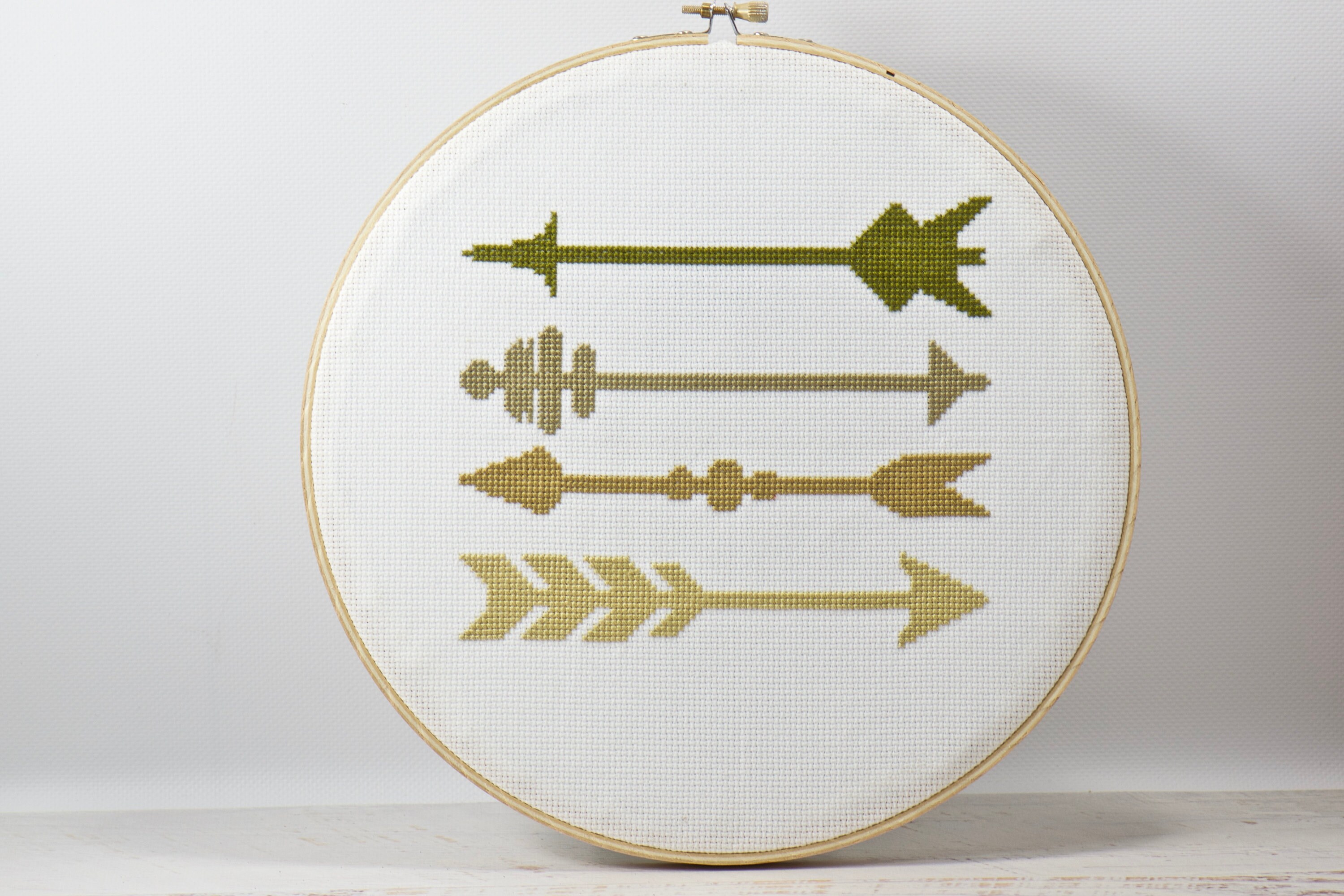 Arrows Cross Stitch Pattern, Inspirational Wall Art, Motivational Decor ...