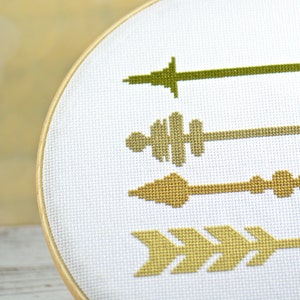Arrows Cross Stitch Pattern, Inspirational Wall Art, Motivational Decor, PDF Instant Download ...