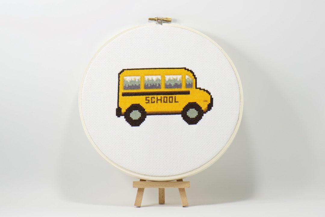 Bus Driver Cross Stitch Pattern, Special Education Wall Art, DIY ...