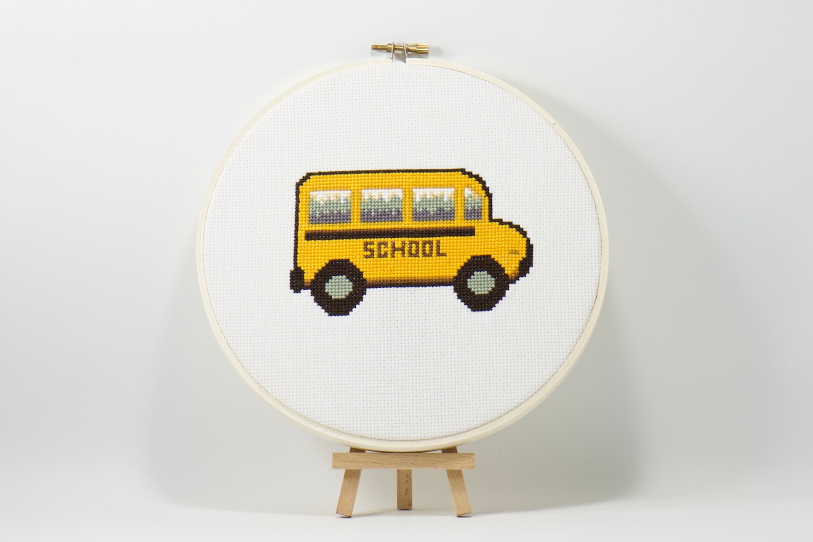 Teacher Cross Stitch Pattern School Bus Cross Stitch Back to | Etsy