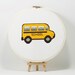 School Bus Cross Stitch Pattern, New Teacher Gift Idea, Little Yellow ...