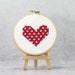 Love Hearts Counted Cross Stitch Set of 5 Patterns - Etsy