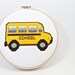 Teacher Cross Stitch Pattern School Bus Cross Stitch Back to | Etsy
