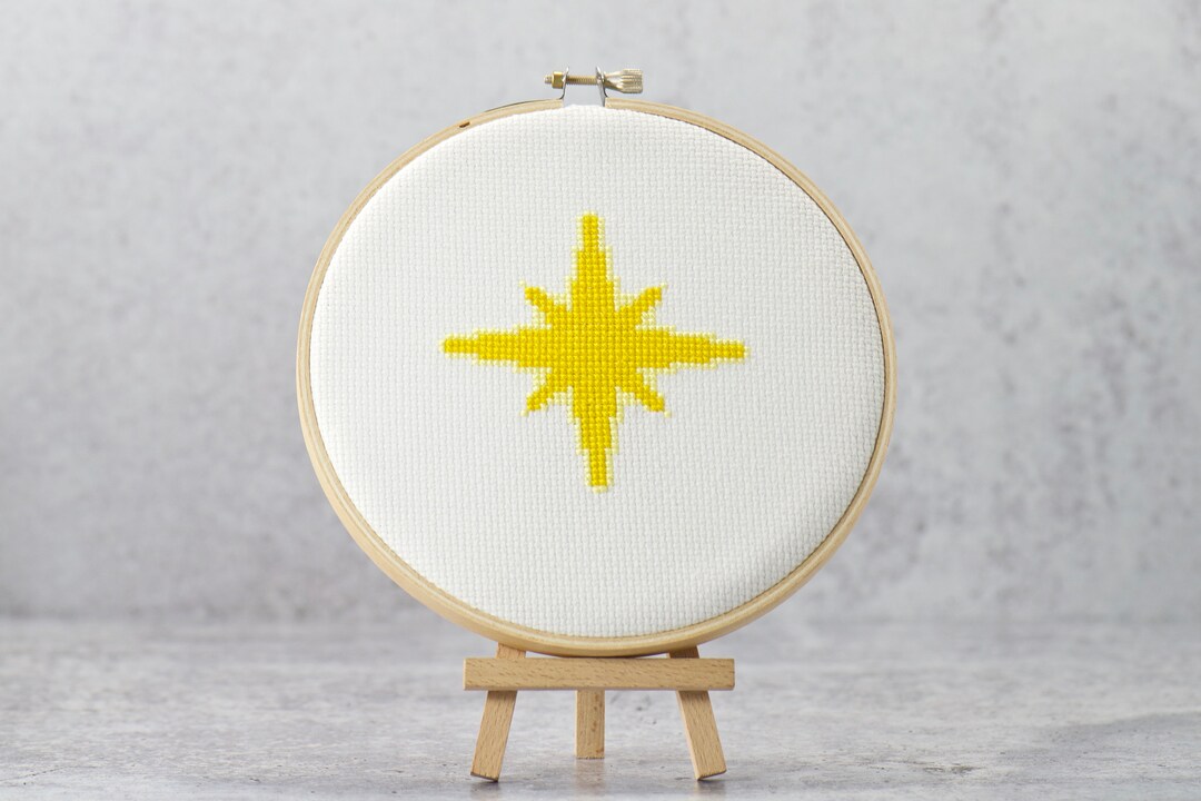 December Christmas Star Cross Stitch Pattern, PDF Instant Download ...