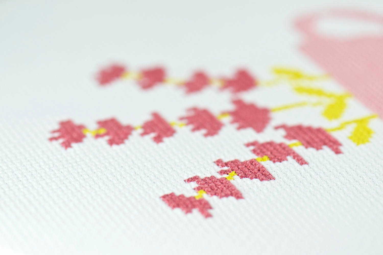 Sweet Pea Cross Stitch. Modern Cross Stitch. Flower | Etsy