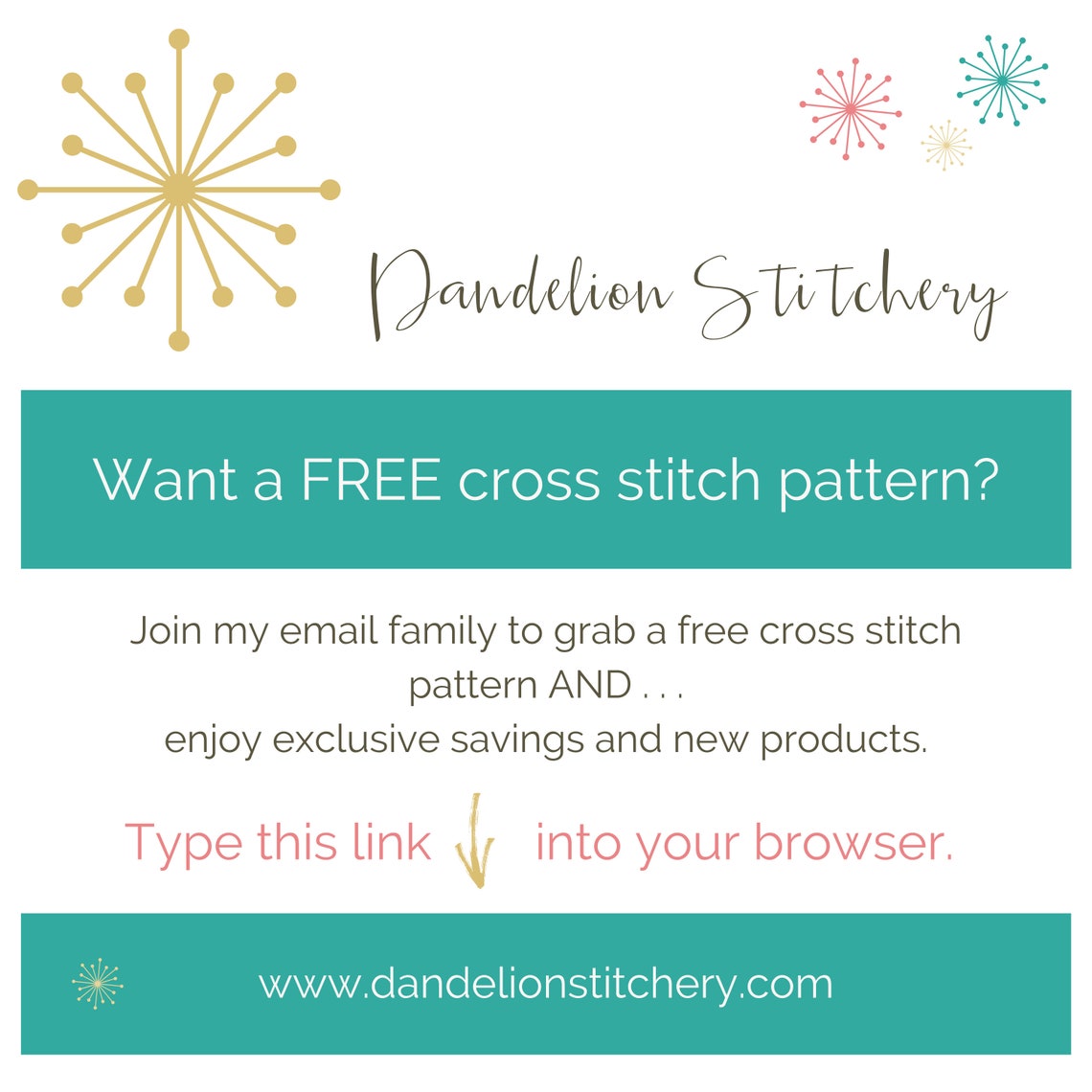 Modern Yellow Daisy Flower Counted Cross Stitch Pattern, Simple Flower ...