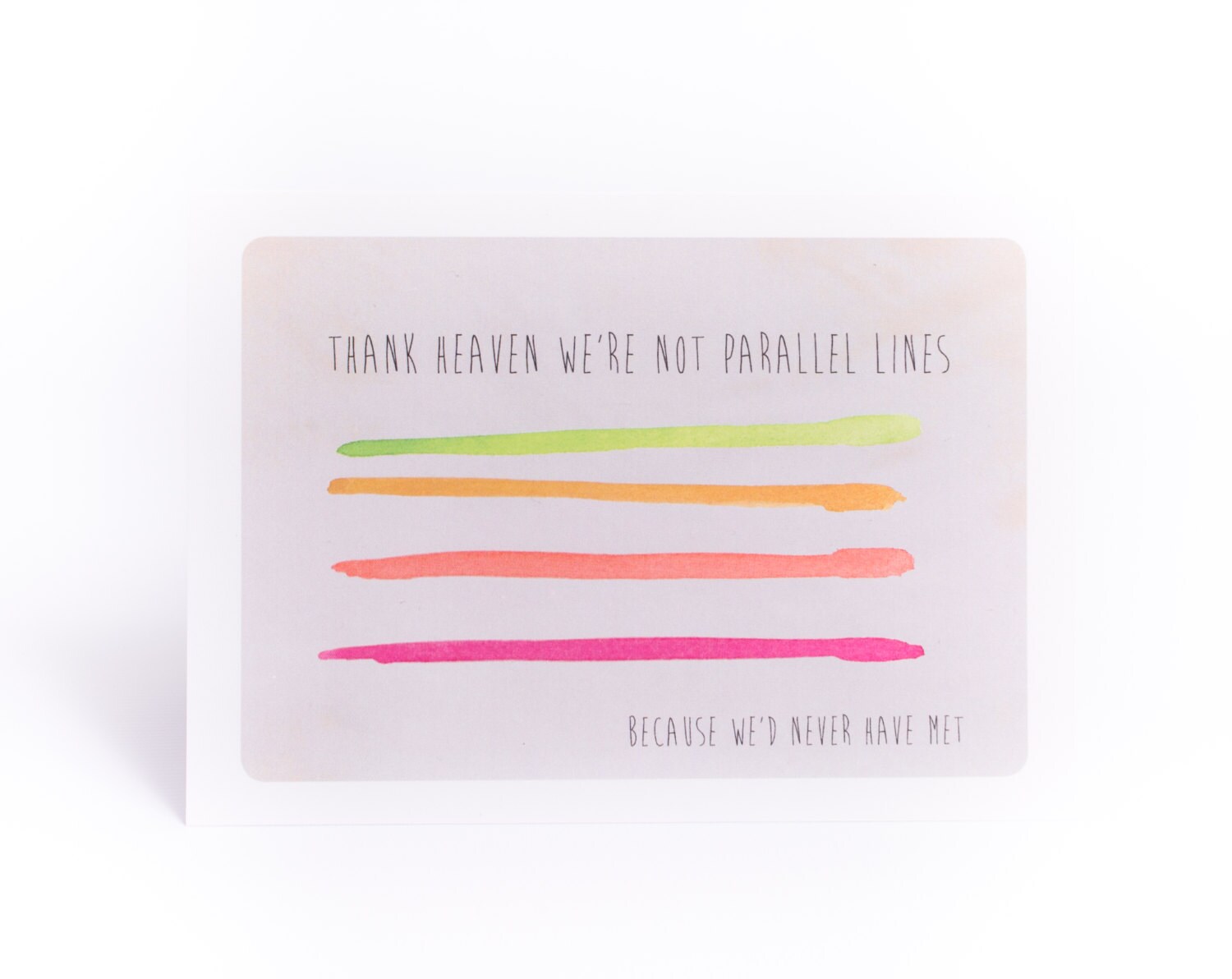 Anniversary Card. We'd Have Never Met. - Etsy