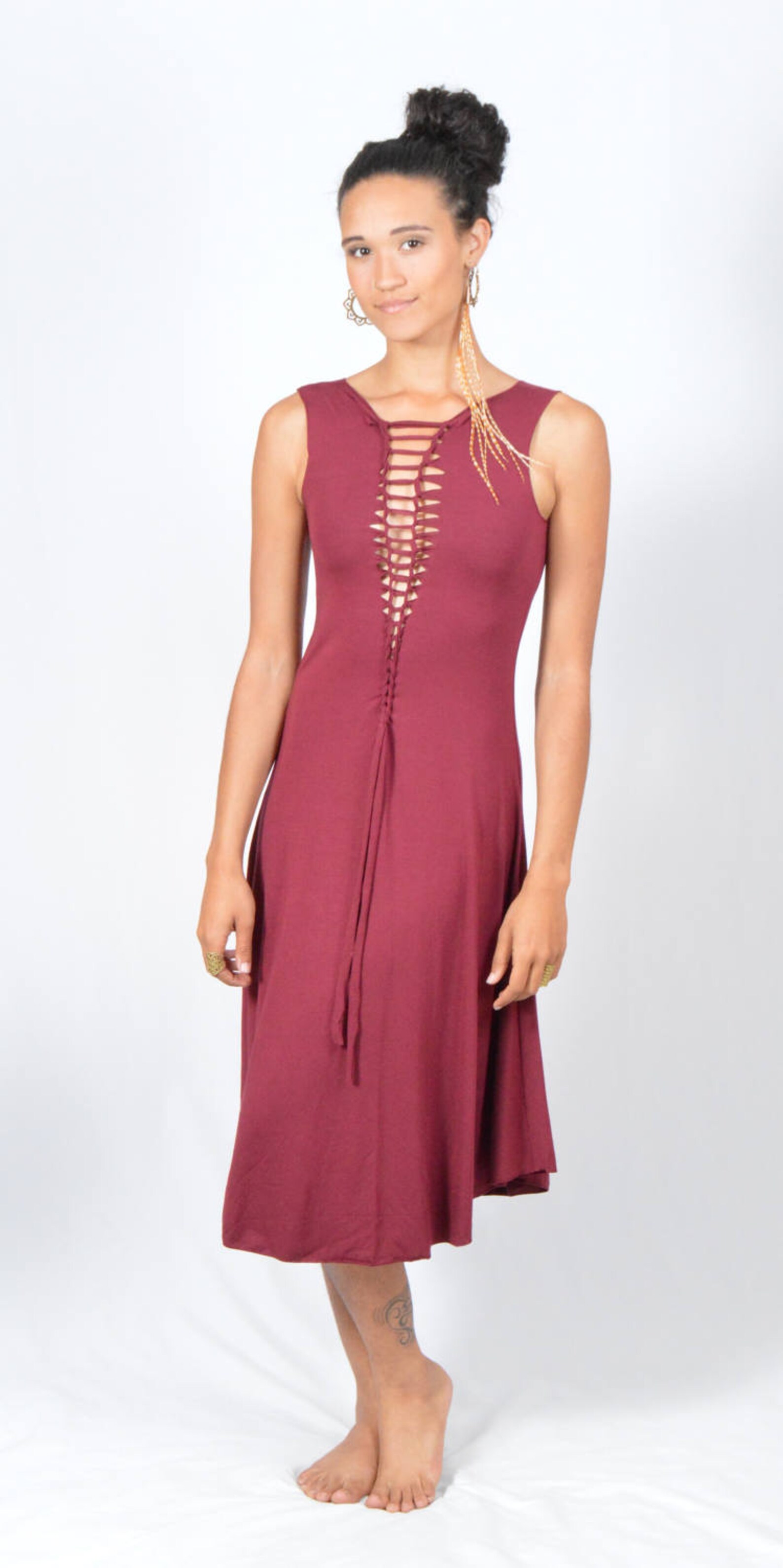 Long Ladder Back Dress-ladder Back Fairy Dress-asymmetrical Wear Two ...