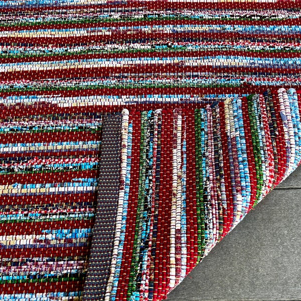 Country Rag Rug - Etsy