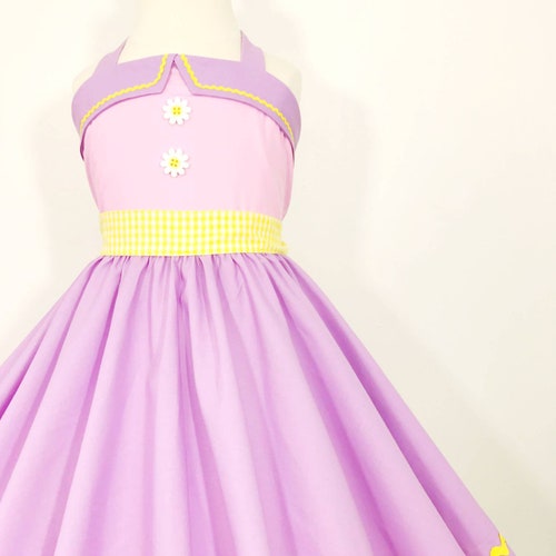 Daisy Duck Dress Inspired Dress Costume Ruffled Bow Girls | Etsy