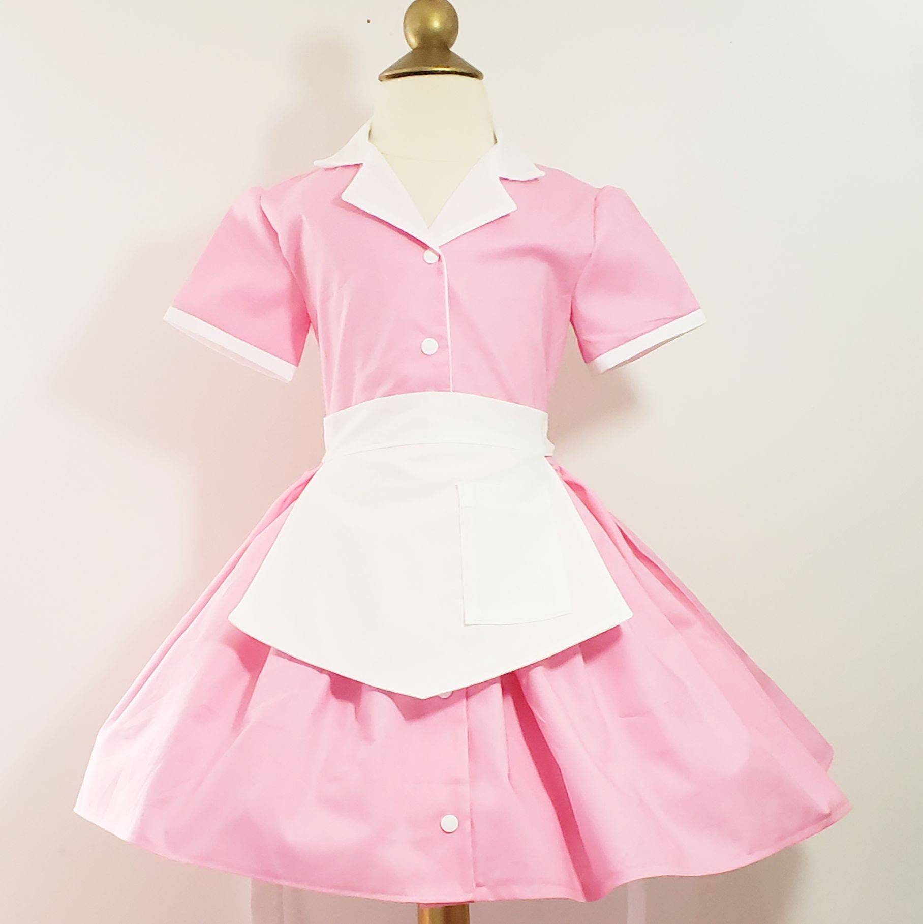 Pink Waitress Dress - Etsy