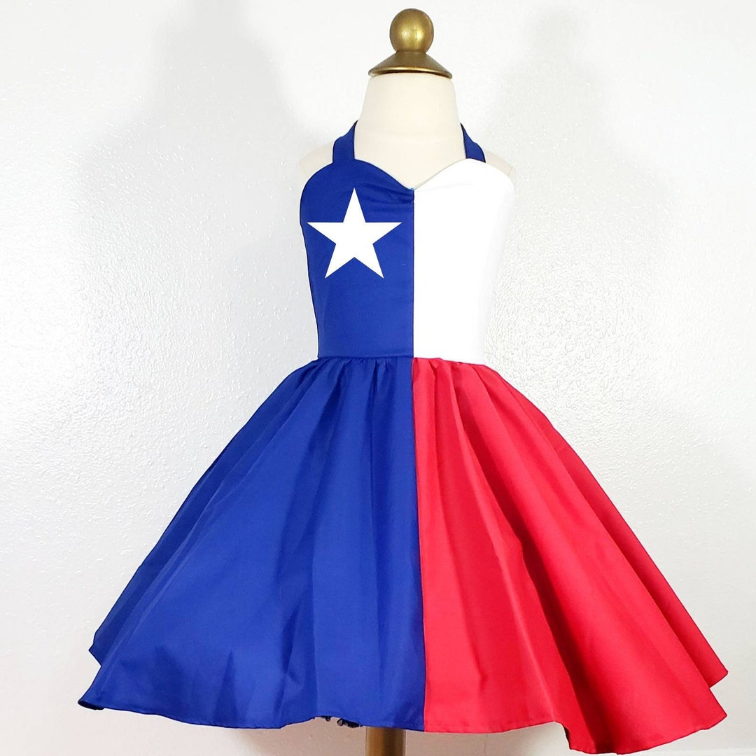 Retro Style Texas Flag Dress - Etsy