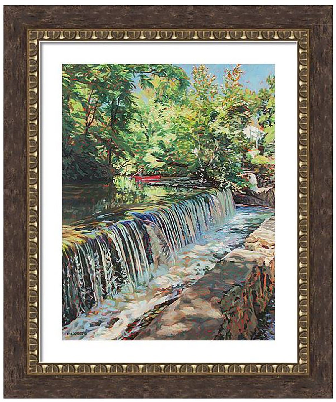 Lassiter Mill of Raleigh With Canoer Art Print - Etsy