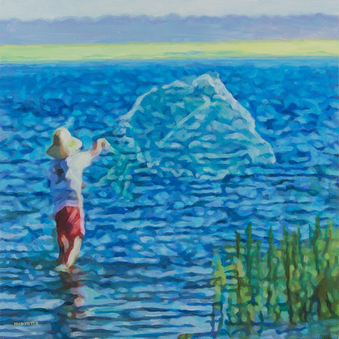 Casting A Fishing Net Oil Painting - Etsy