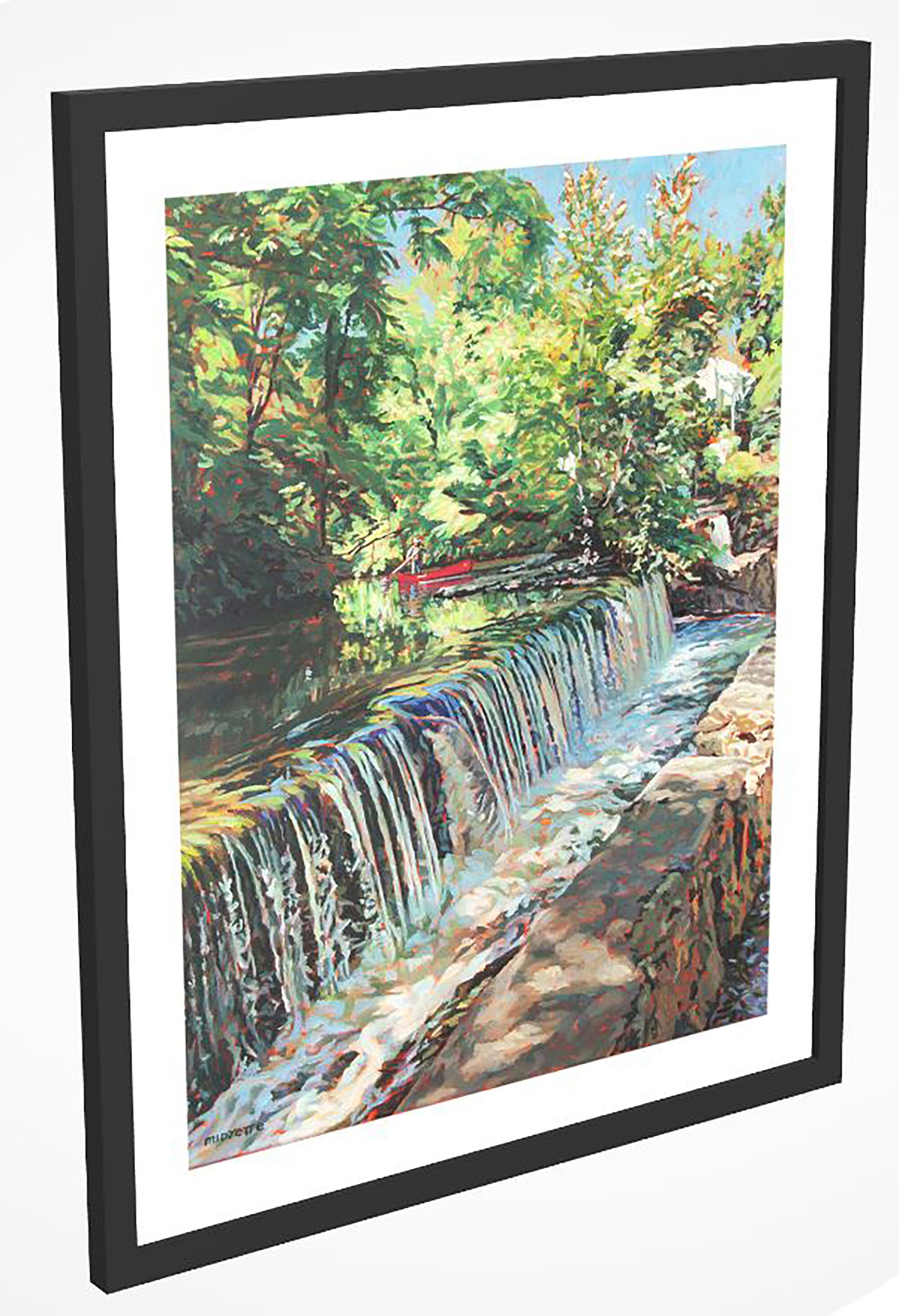 Lassiter Mill of Raleigh With Canoer Art Print - Etsy