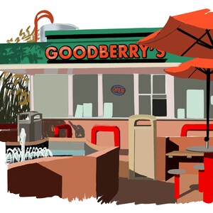Goodberrys Frozen Custard Digital Art Print - Etsy