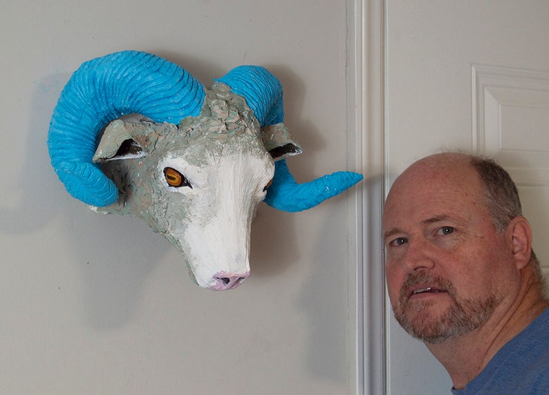 Ram Head Wall Sculpture - Etsy