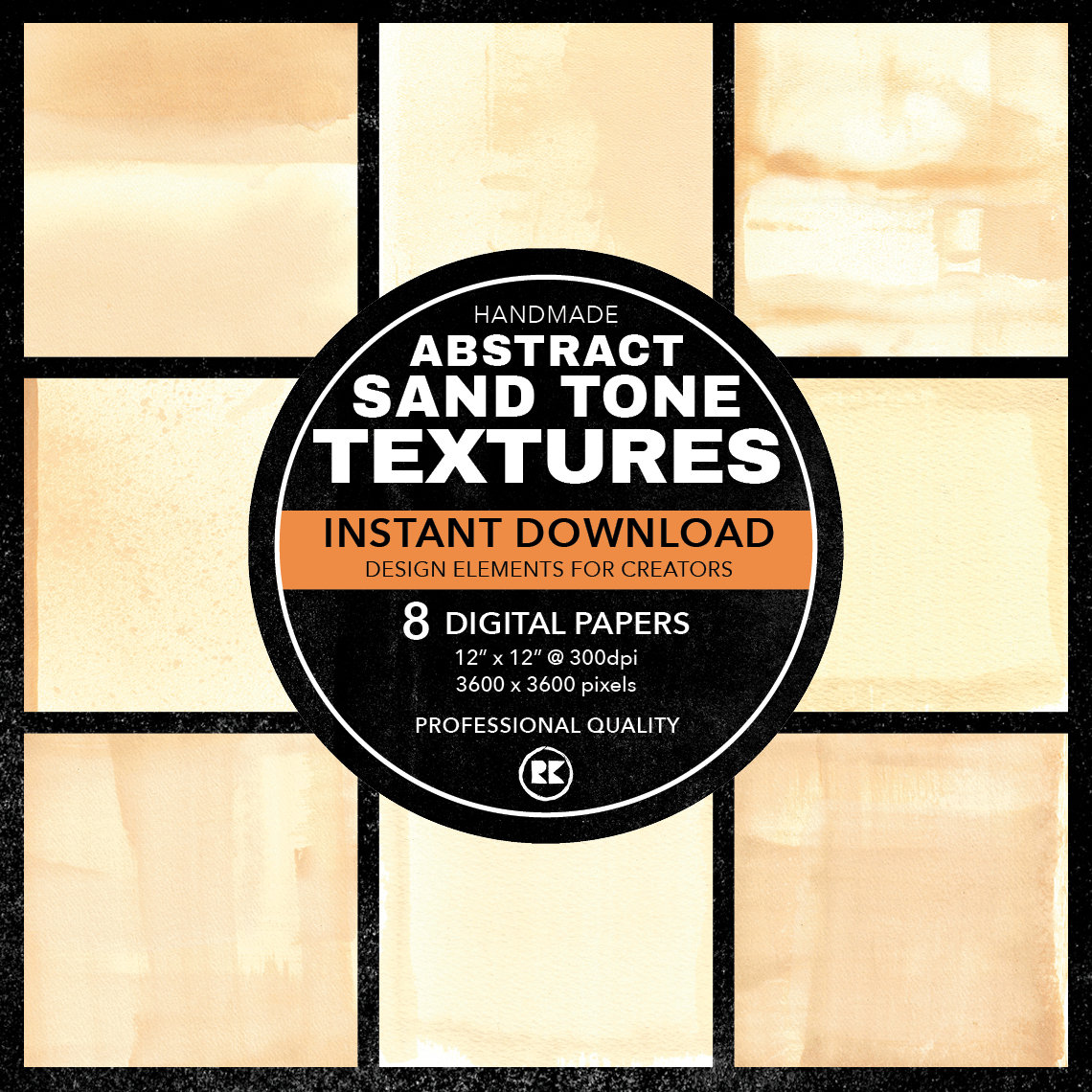 Sand Tone Watercolor Textures, Photo Overlays, Fine Art Textures ...