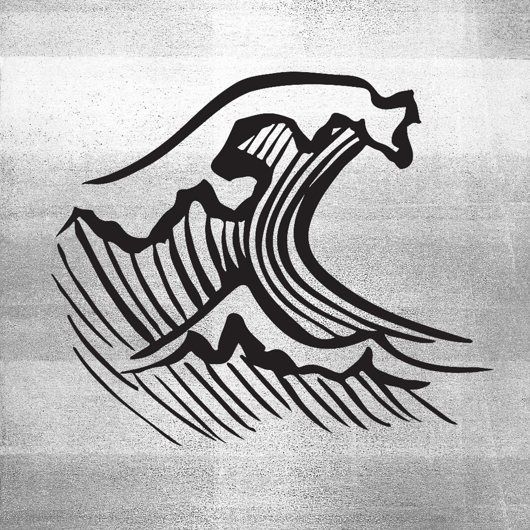 Wave Illustration Vector / Wave SVG / Printable Art / DIY Craft / Wave ...