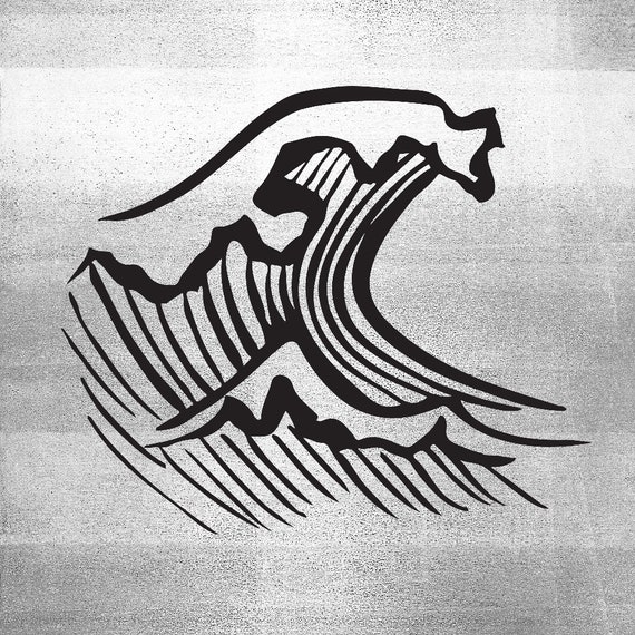 Vector de ilustración de olas / Wave SVG / Arte imprimible / - Etsy México