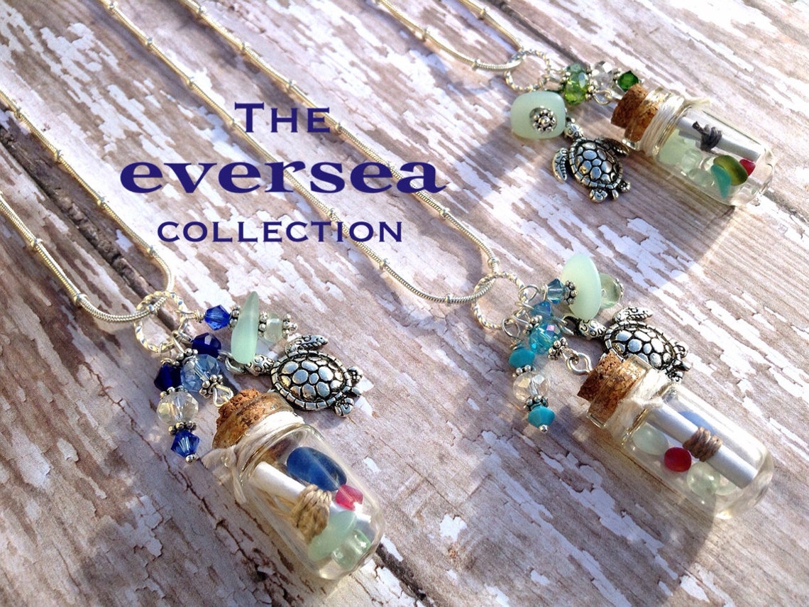 EVERSEA Forever Jack Message in Bottle Pendant Pick Your - Etsy