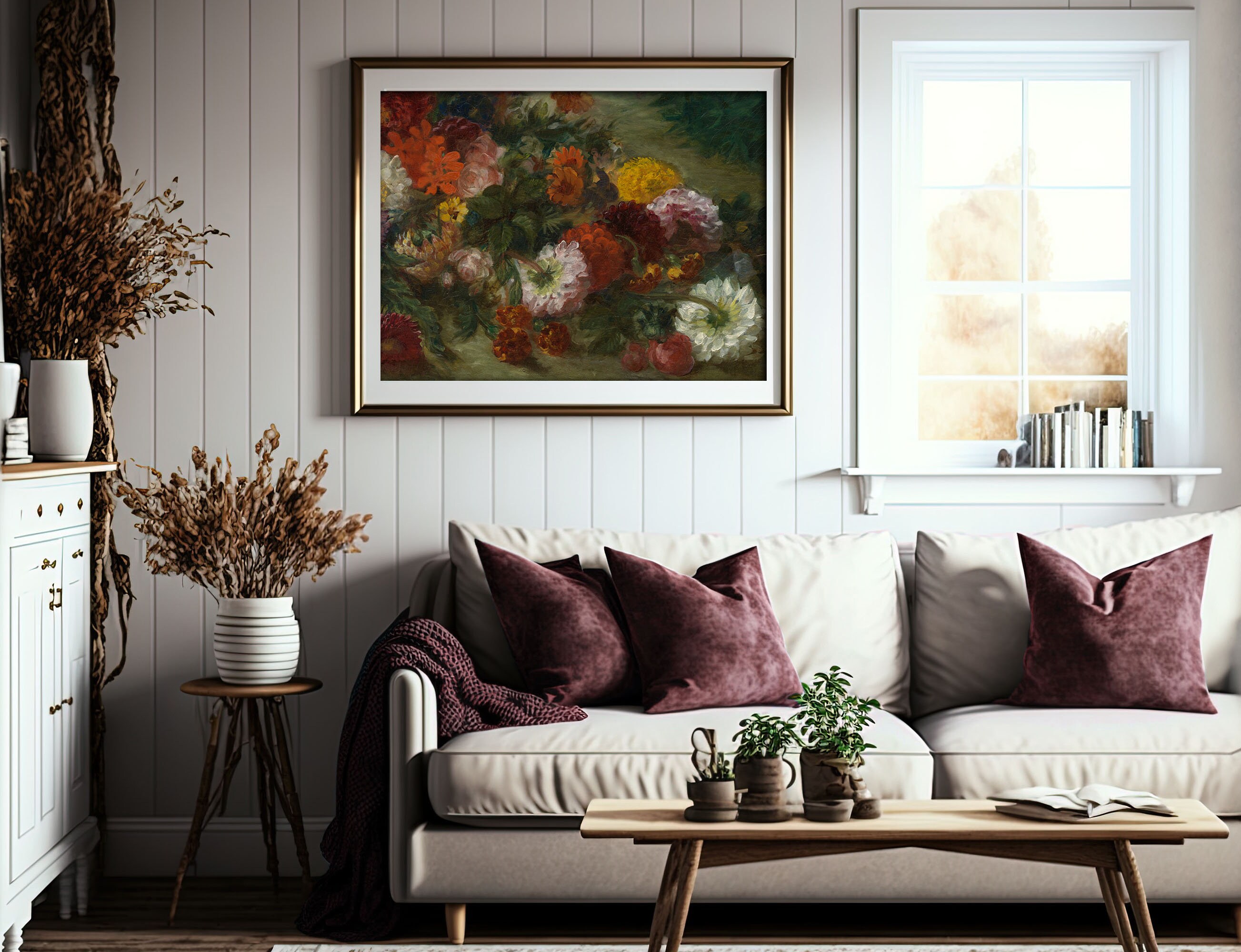 Floral Cottagecore Wall Art Maximalist Decor Vintage PRINTABLE Art - Etsy