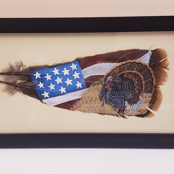 Hand Painted Feather - Etsy