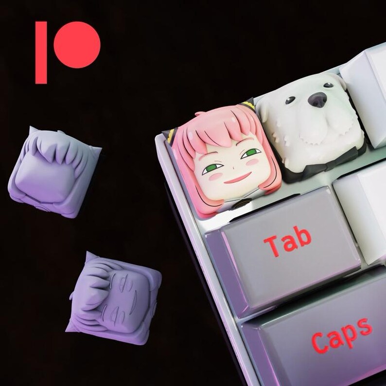 Spy X Family Keycaps - Mechanical Keyboard, Custom Keycap, Artisan ...