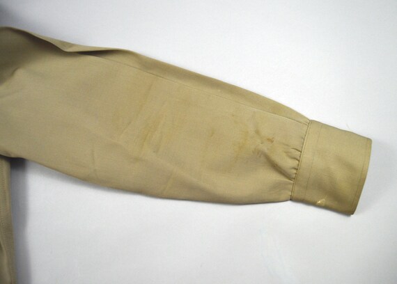 Vintage 1950s Tan Wool Uniform Shirt by Stuart Size 1… - Gem