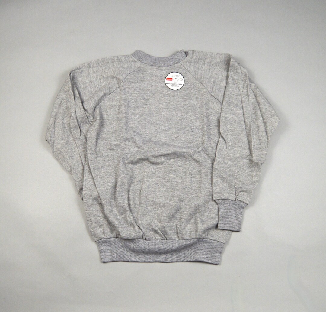 Vintage Deadstock 1980s Gray Raglan Sweatshirt by Healthknit Size Small ...