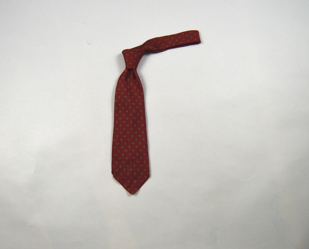 Vintage 1960s/1970s Red Foulard Pattern Necktie by Brooks Brothers - Etsy