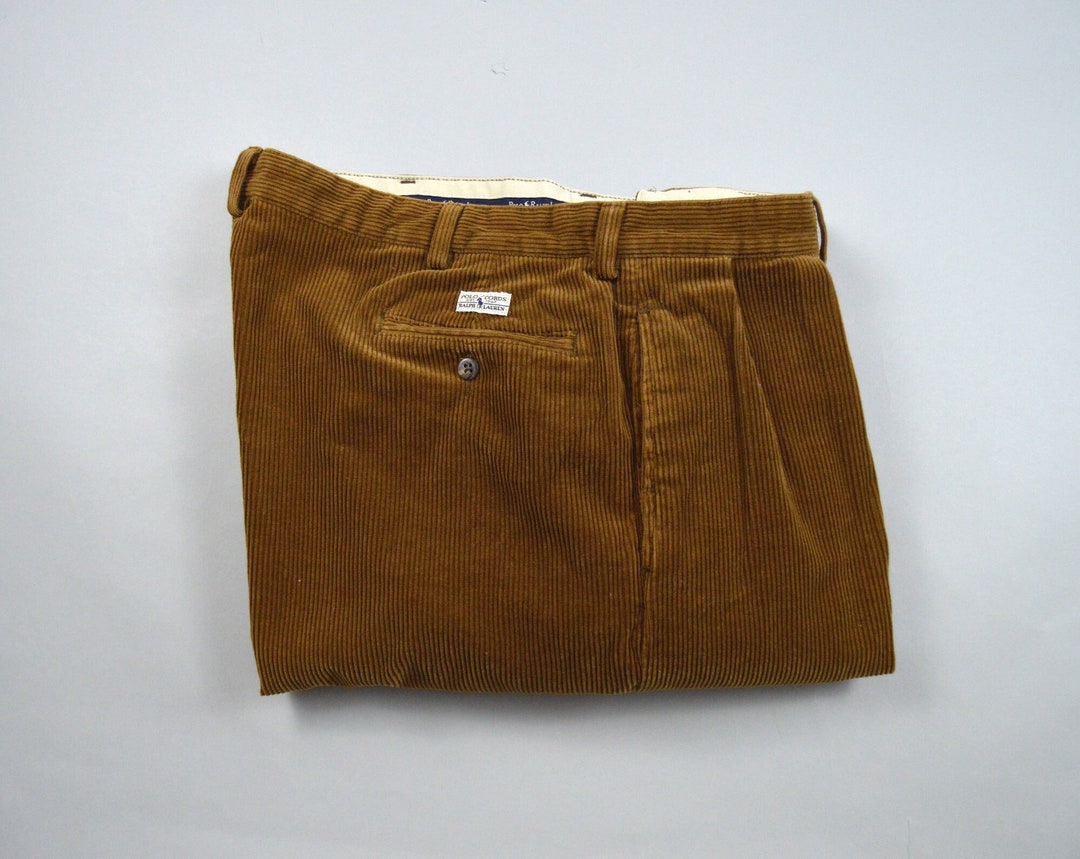 Vintage 1990s Brown Corduroys by Polo Ralph Lauren Size 40 - Etsy