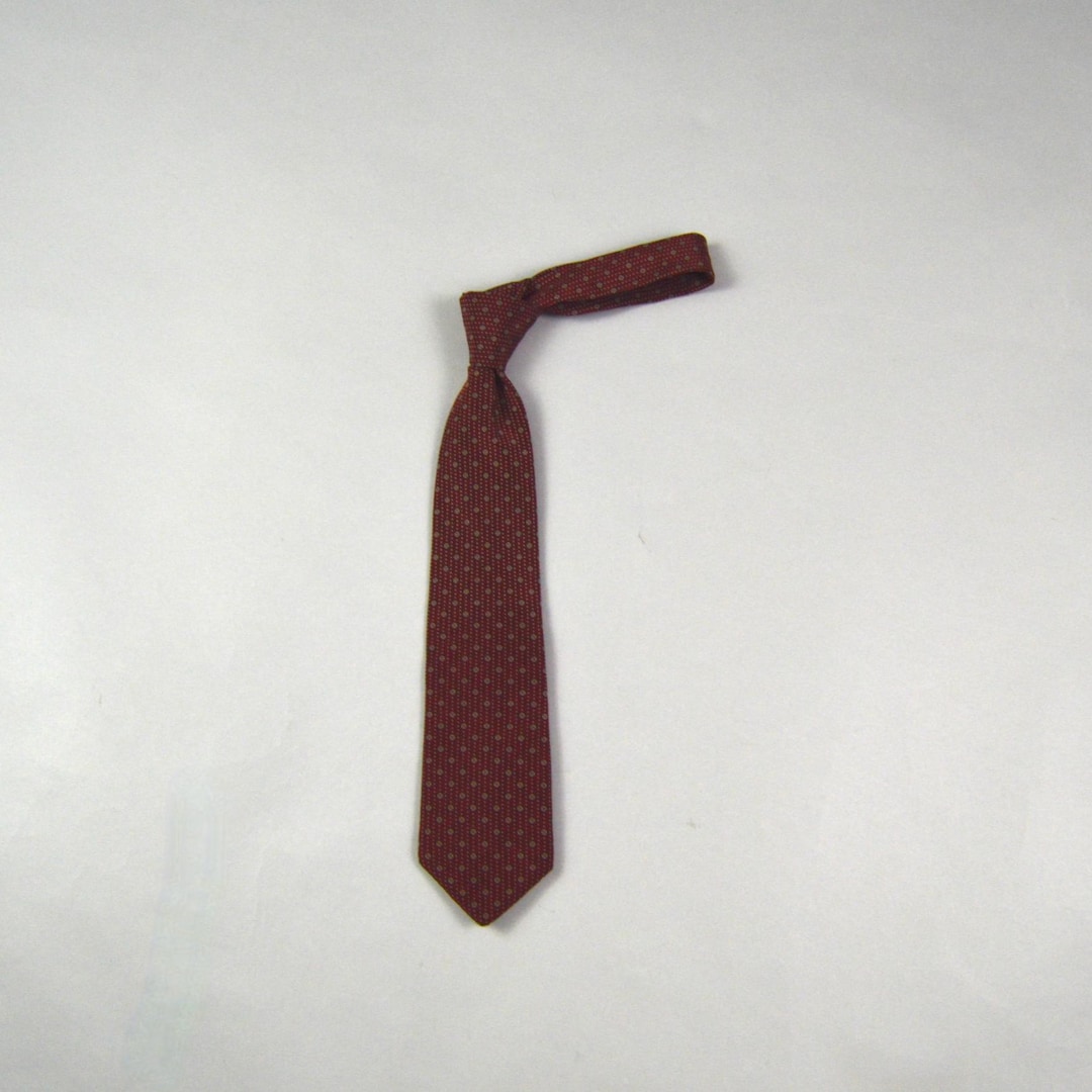 Vintage 1970s/1980s Red Foulard Italian Silk Necktie - Etsy