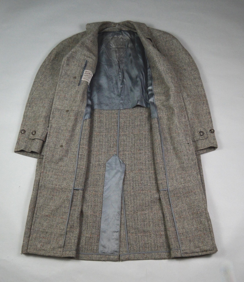 Vintage 1950s/1960s Size 42/44 Light Brown W/orange Fleck Raglan ...