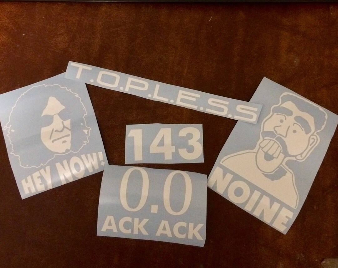 Howard Stern Baba Booey 0.0 Topless 143 Decal Sticker Pack - Etsy