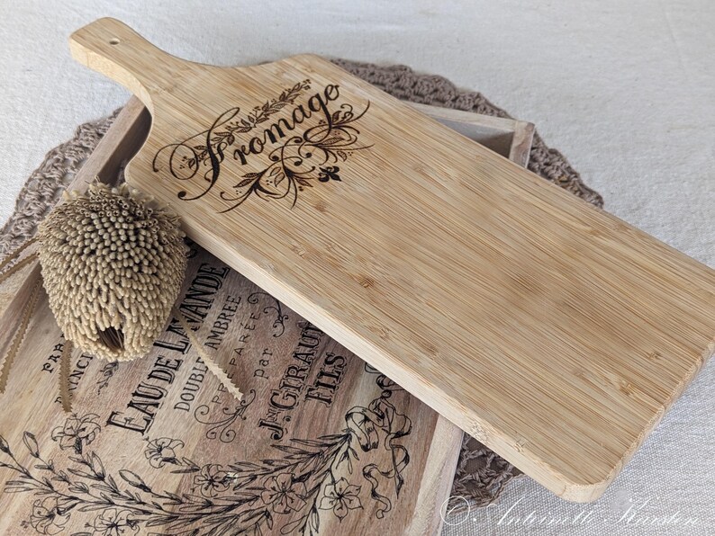 French Style Cheese / Charcuterie Board MEDIUM 'fromage' Bamboo - Etsy
