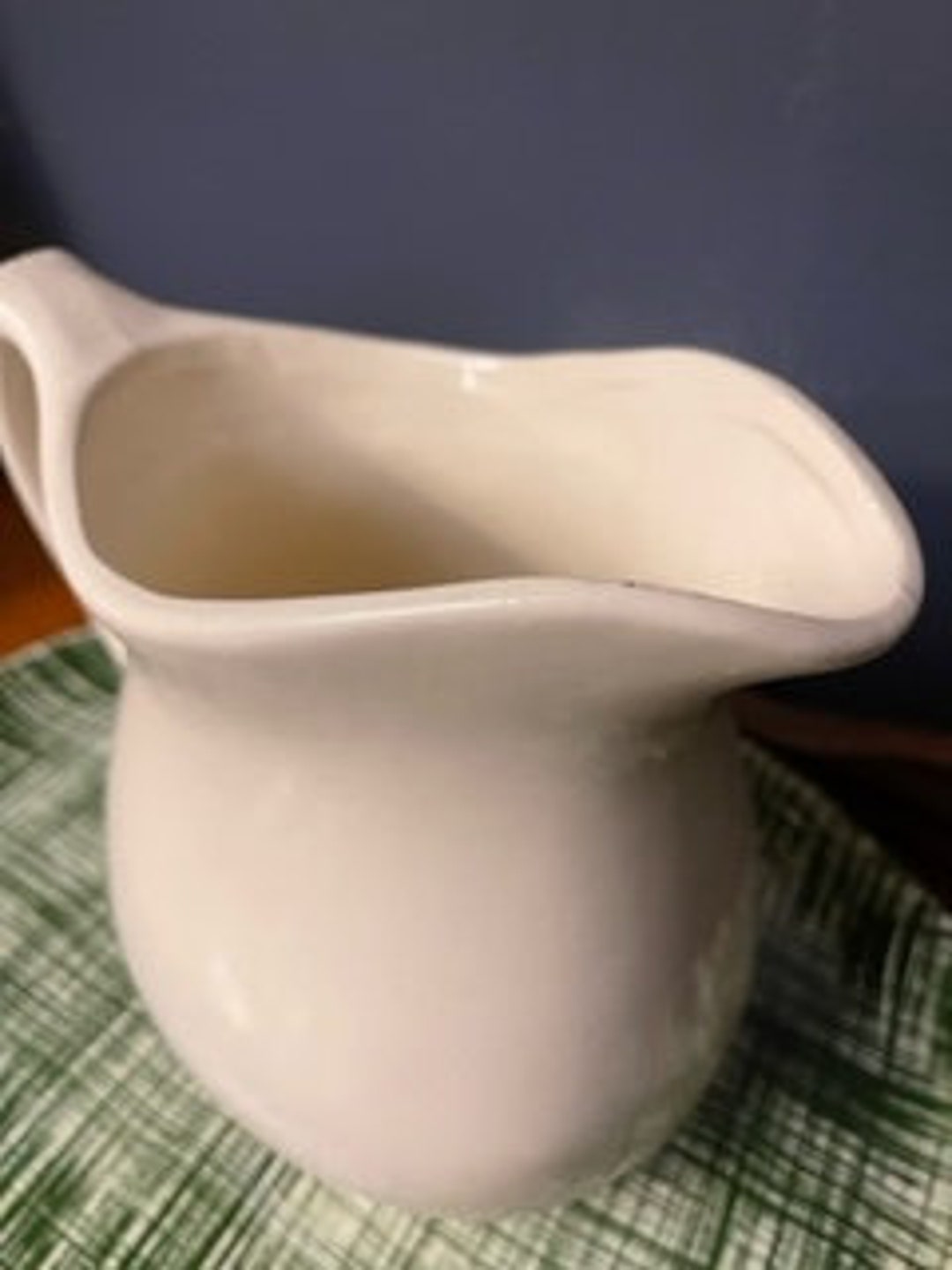 Robinson Ransbottom Ironstone Cream Roseville Antique Vintage Pitcher ...