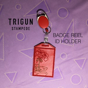 Trigun Red Geranium ID Holder Retractable Badge Reel - Etsy