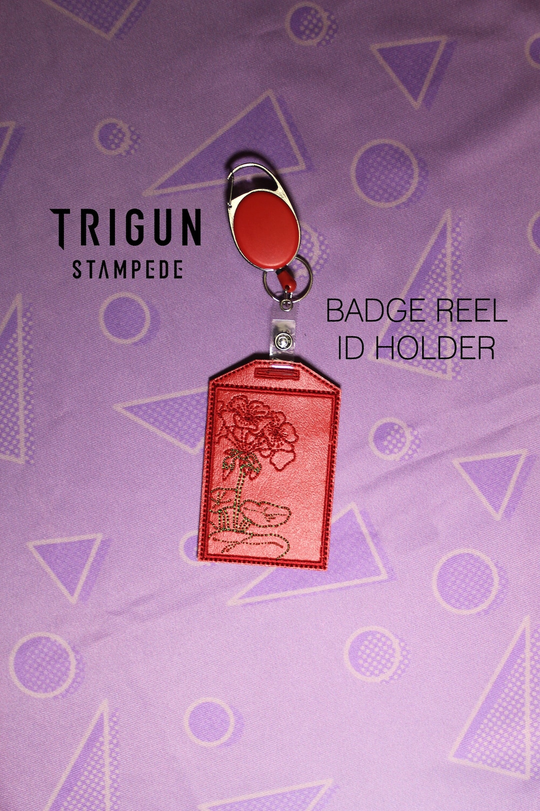 Trigun Red Geranium ID Holder Retractable Badge Reel - Etsy