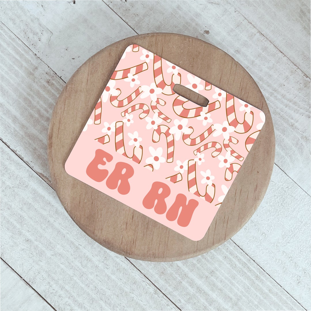 Christmas Badge Buddy Candy Cane Badge Holder Christmas Gift - Etsy