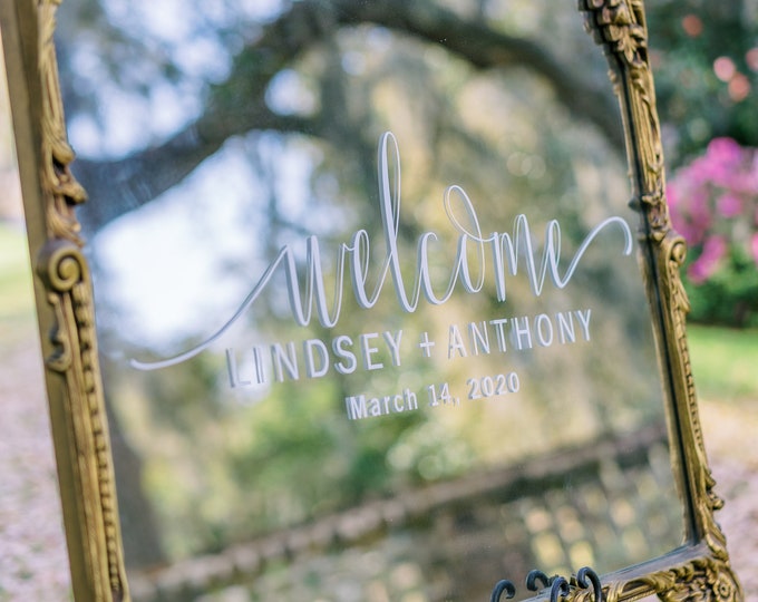 Wedding Sign Decal Wedding Decor DIY Wedding Decals Welcome Wedding ...