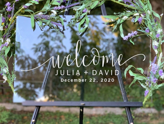 Wedding Sign Decal Wedding Decor DIY Wedding Decals | Etsy