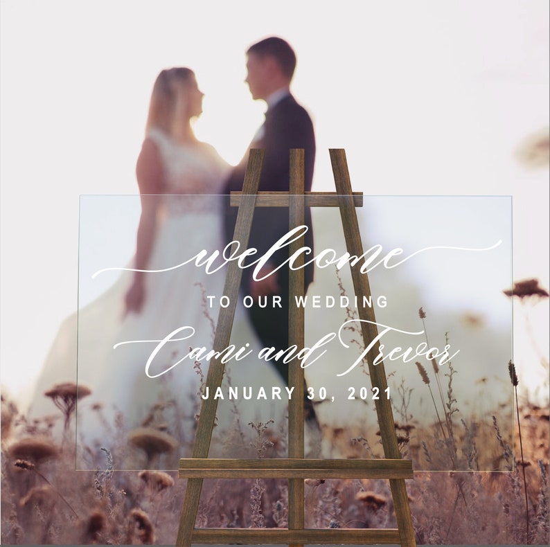 Wedding Sign Decal Wedding Decor DIY Wedding Decals - Etsy