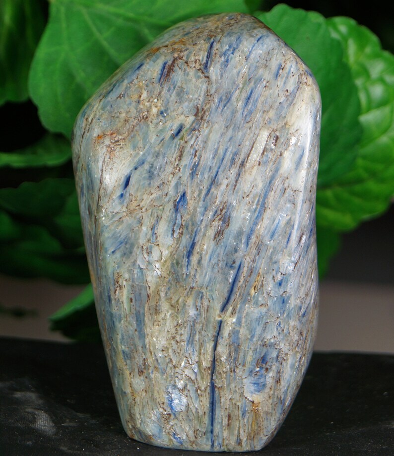 Kyanite Tumbled Hand Polished Silver Blue Crystal Mineral | Etsy